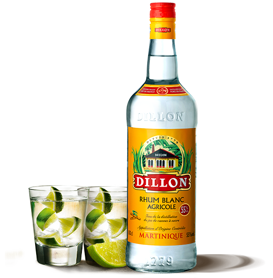 Rhum blanc Dillon 55° - Rhum martiniquais agricole