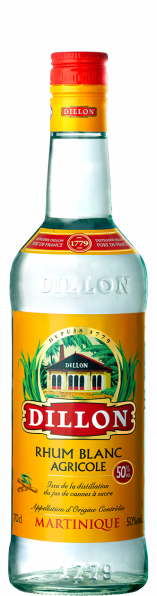 Rhum blanc Dillon 50° - Rhum martiniquais agricole